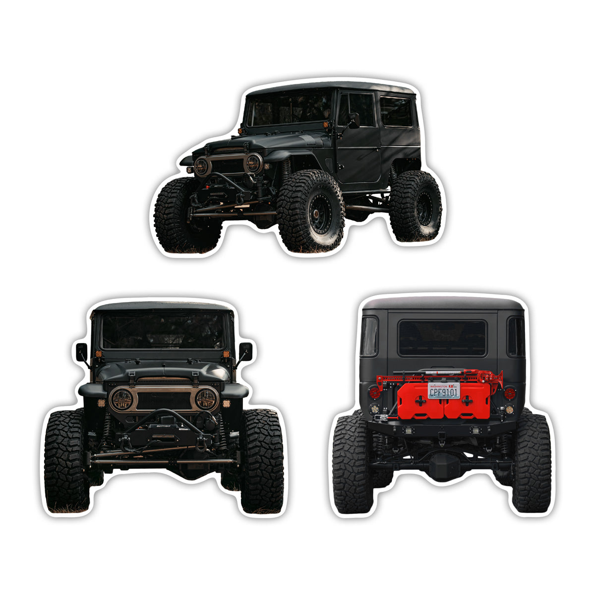 FJ40 Sticker Pack- 3 Pack – AVR Customs